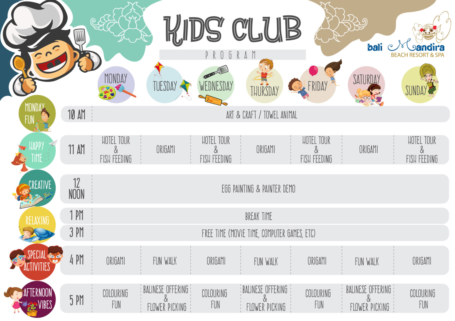 Kids Activities | Kids Club | Baby Sitting | Stroller - Bali Mandira Resort